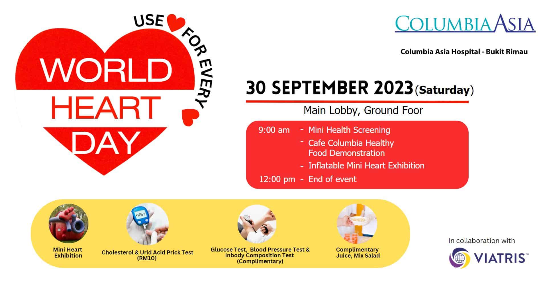 World Heart Day 2023 - Columbia Asia Hospital I Private Hospital in Malaysia