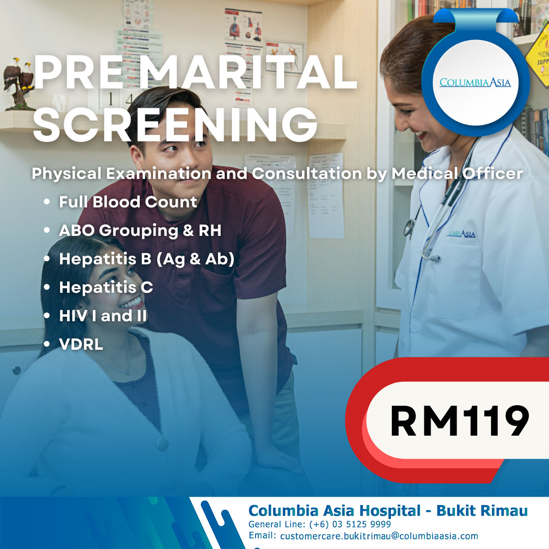 Pre-Marital Health Screening Package - Columbia Asia Hospital I Private ...