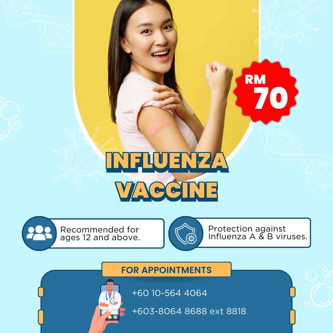 Influenza Vaccine Promotion - Puchong - Columbia Asia Hospital I ...