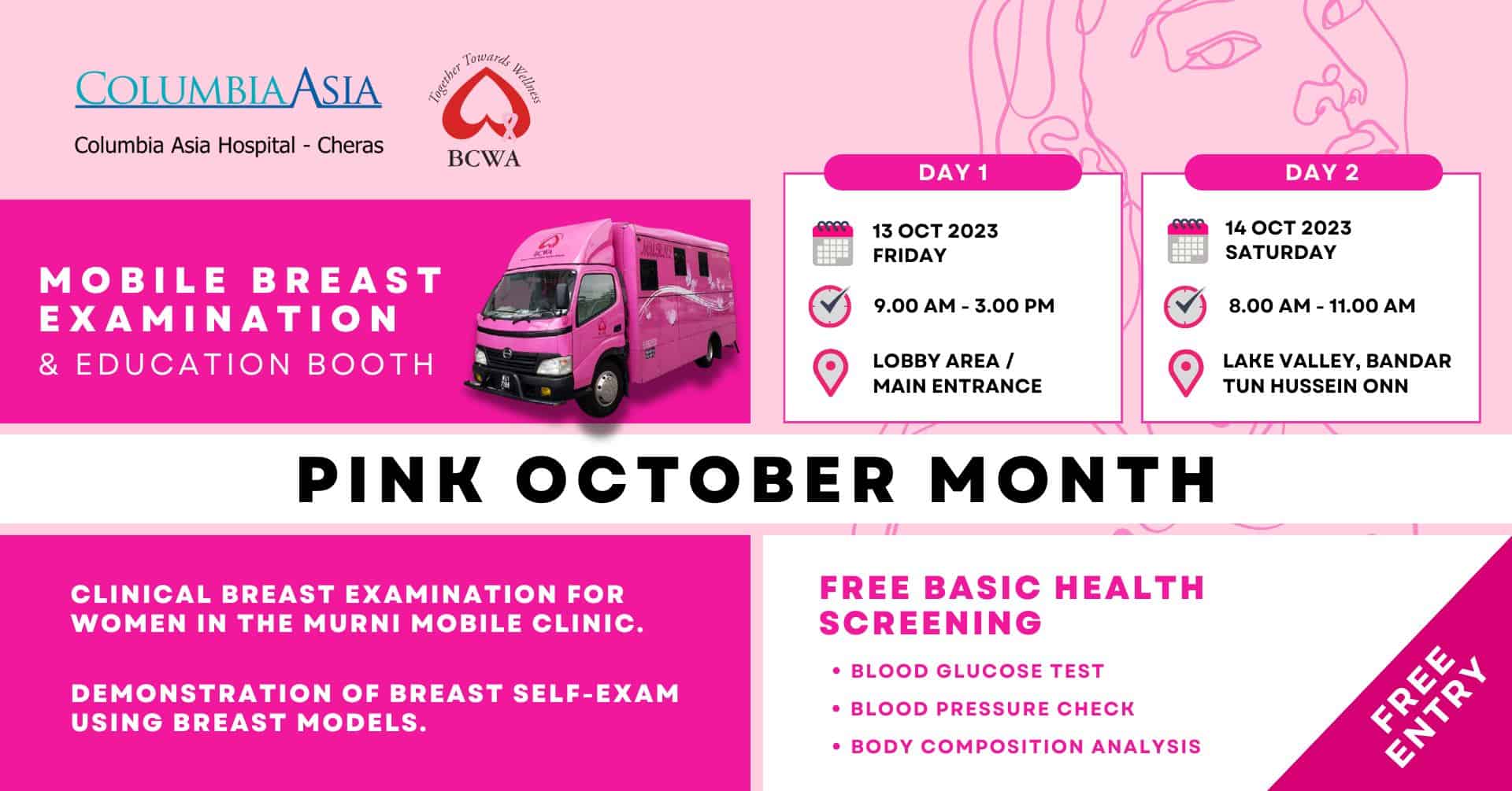CAH-Cheras Oct'23: Mobile Breast Examination & Education Booth by BCWA ...