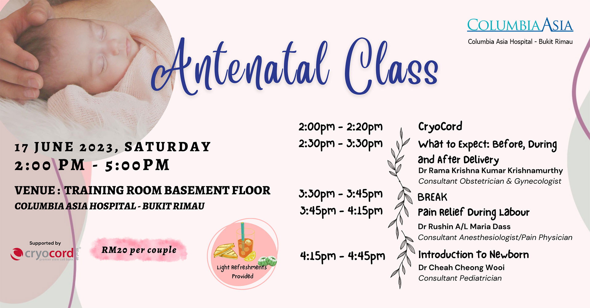 Antenatal Class - June 2023 - Bukit Rimau - Columbia Asia Hospital I ...