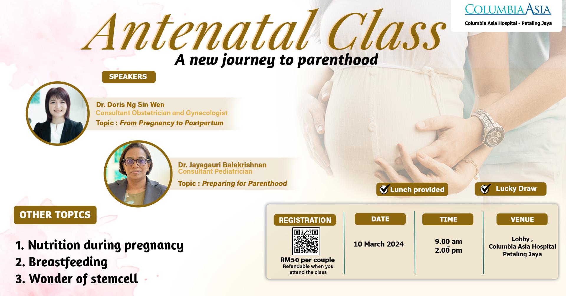 Antenatal Class - March 2024 - Columbia Asia Hospital I Private Hospital in Malaysia