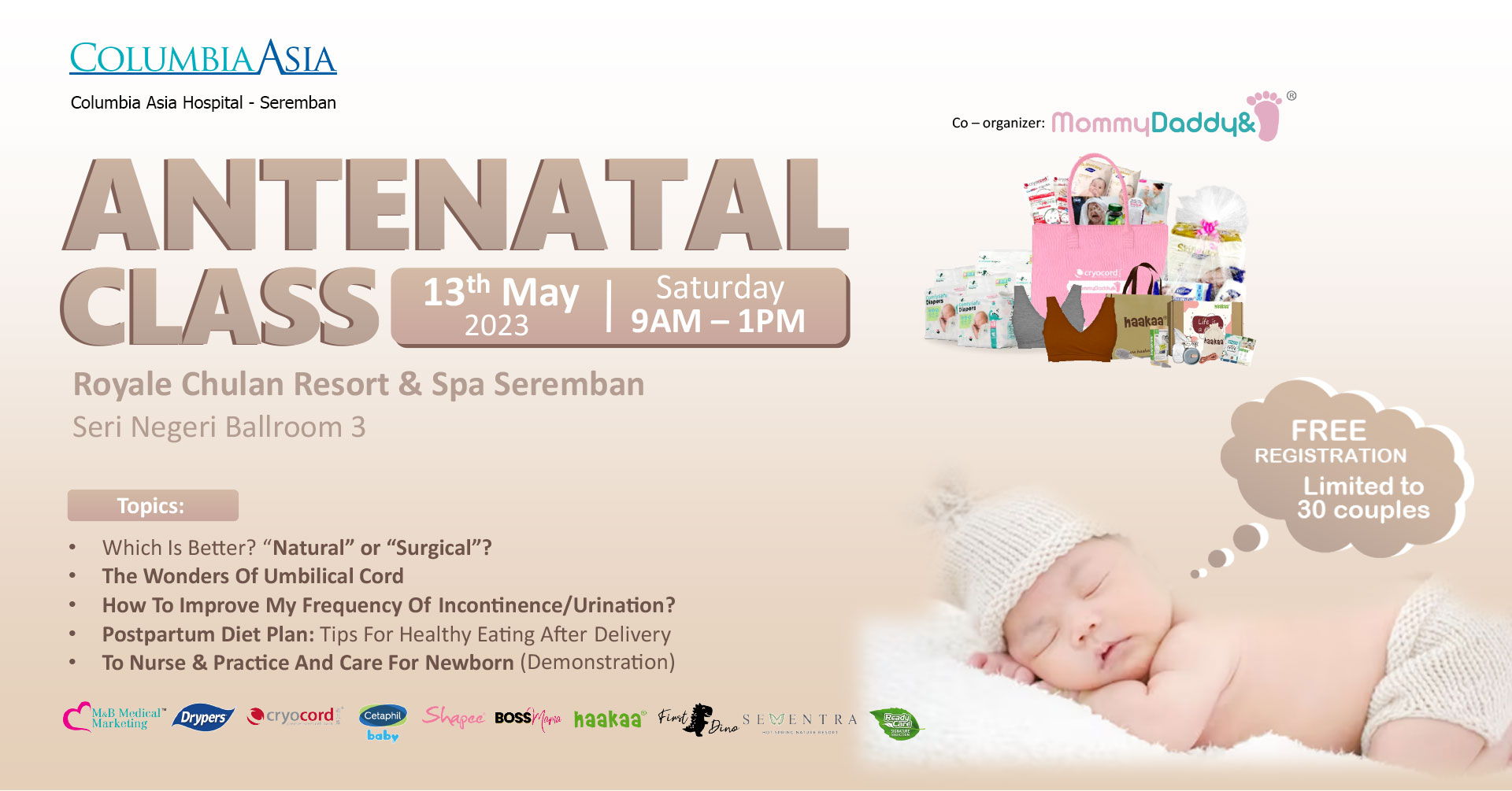 Antenatal Class - May 2023 - Columbia Asia Hospital I Private Hospital ...