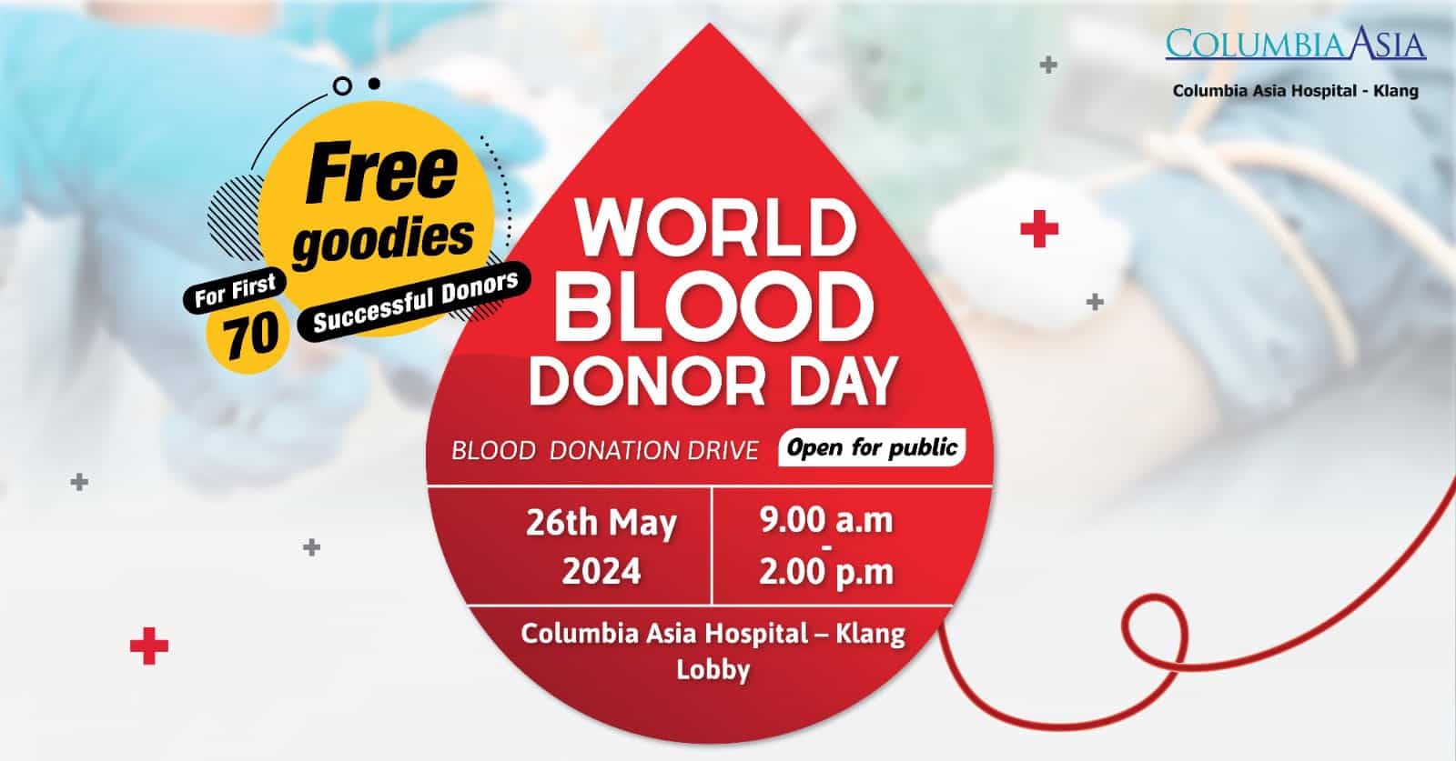 Blood Donation Drive - Klang - Columbia Asia Hospital I Private ...