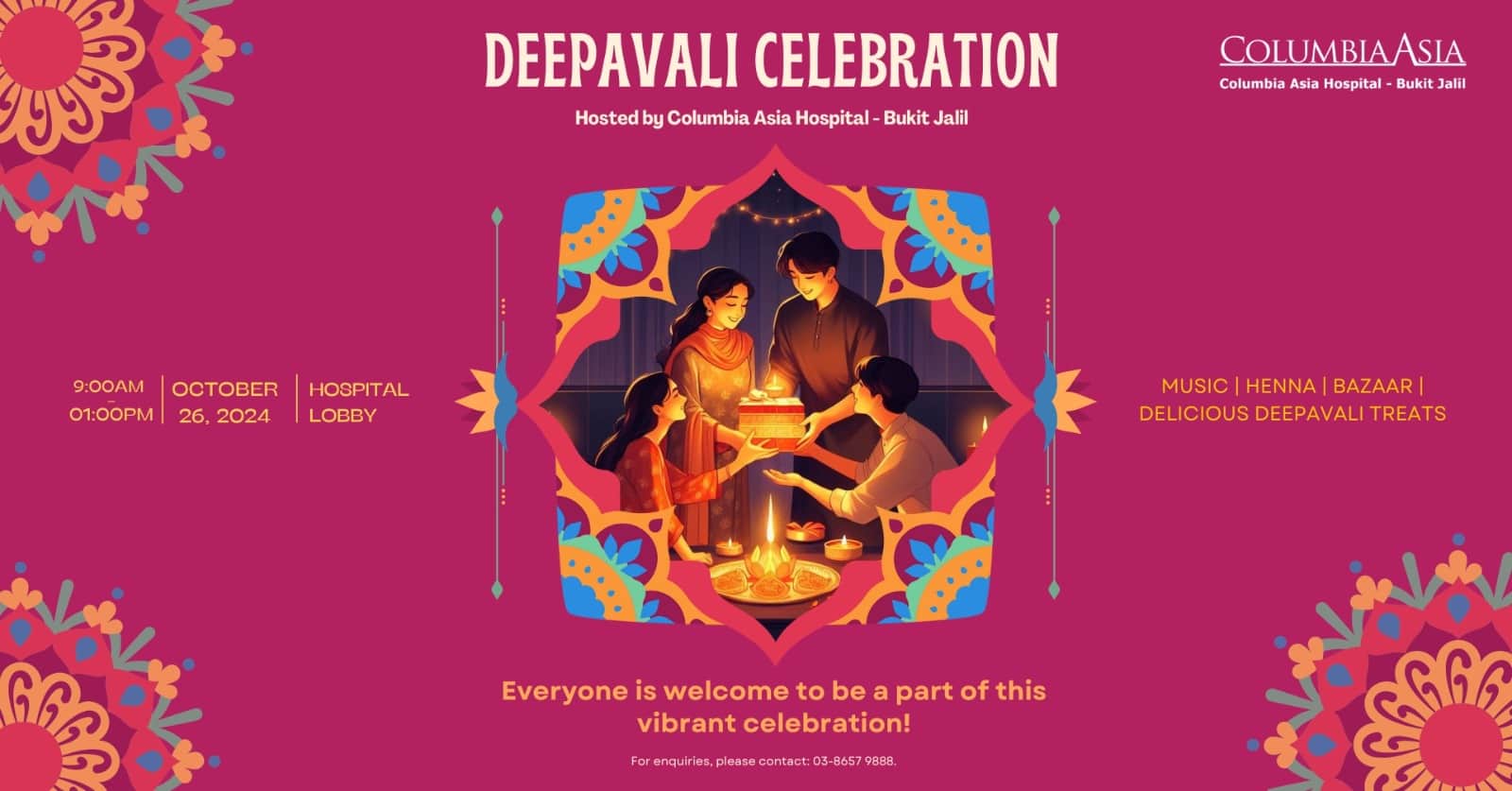 Deepavali Celebration - Bukit Jalil - Columbia Asia Hospital I Private ...