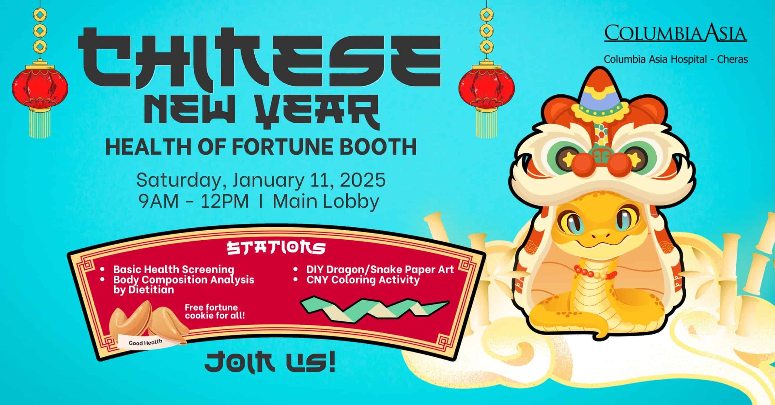 CNY Health of Fortune Booth - Columbia Asia Hospital I Private Hospital ...
