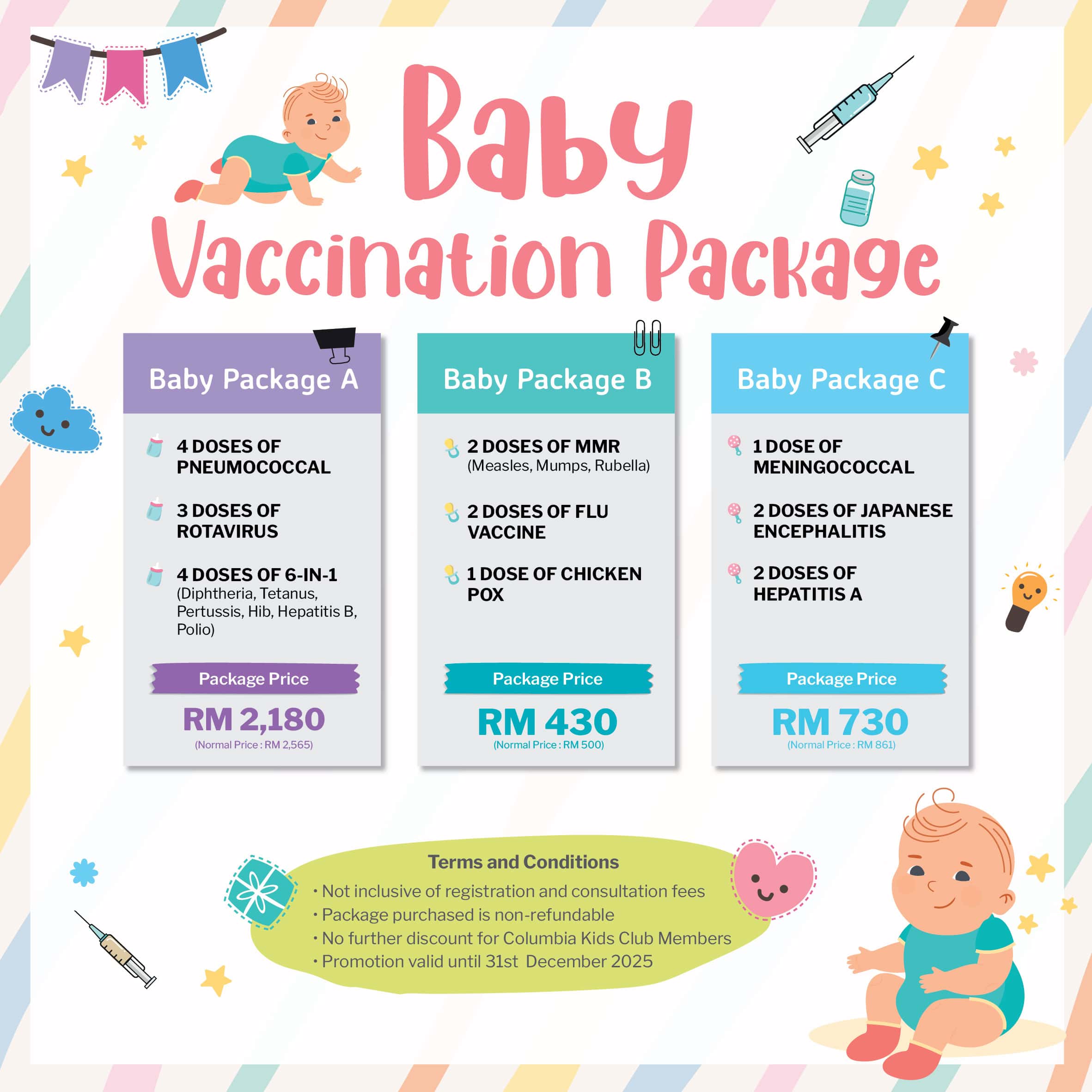 Baby Vaccination Package - Klang - Columbia Asia Hospital I Private Hospital in Malaysia
