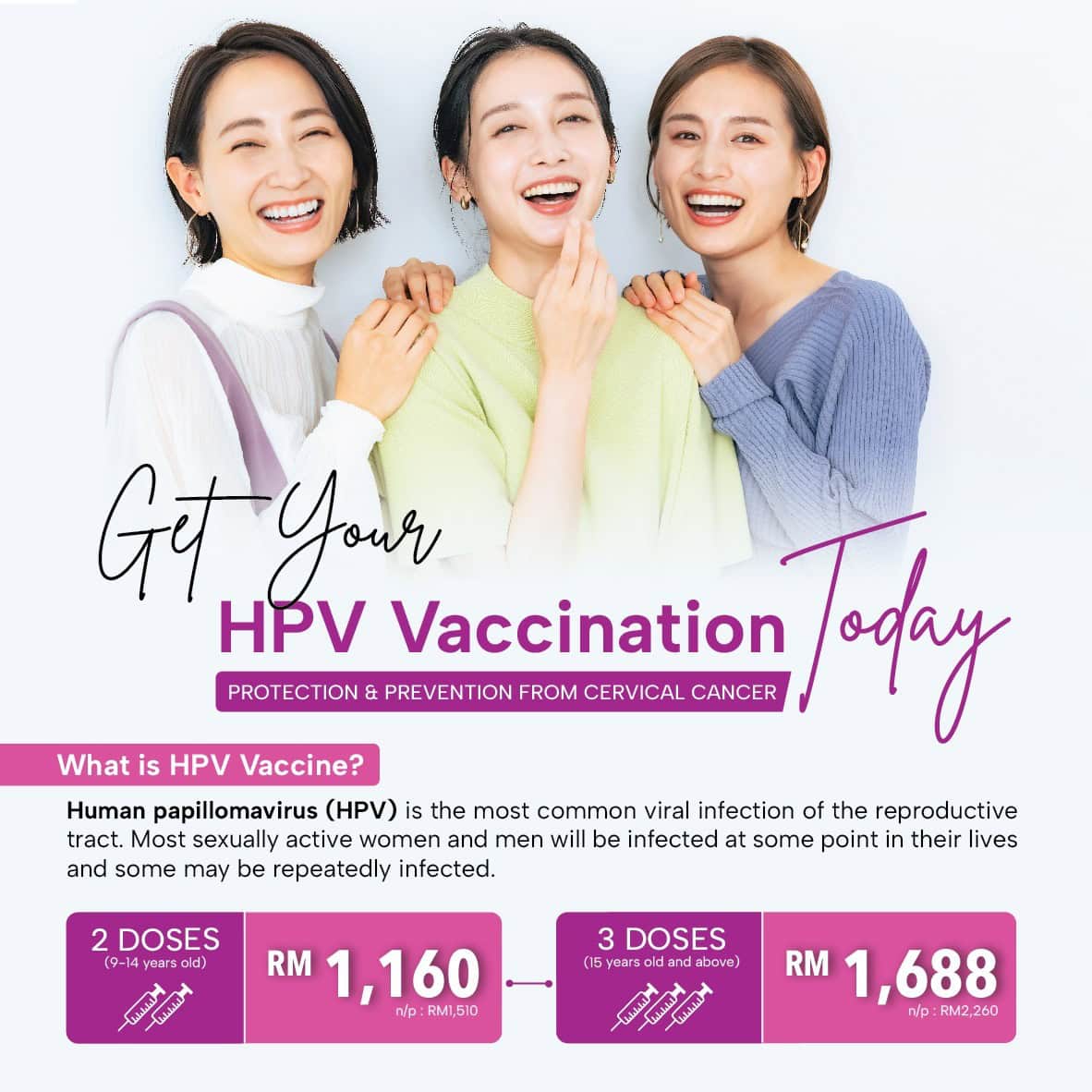 HPV Vaccination Package - Klang - Columbia Asia Hospital I Private ...
