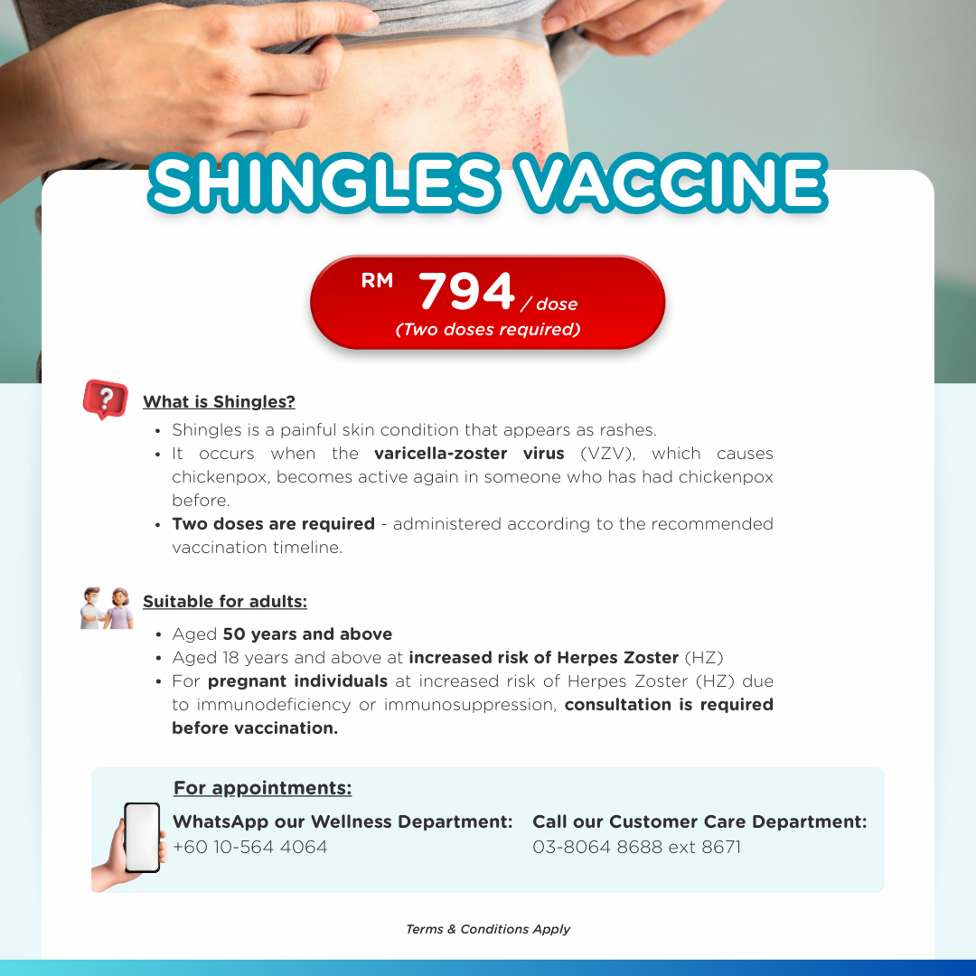 Shingles Vaccine Package - Columbia Asia Hospital I Private Hospital in ...